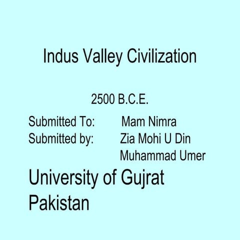 Indus valley civilization | PPT