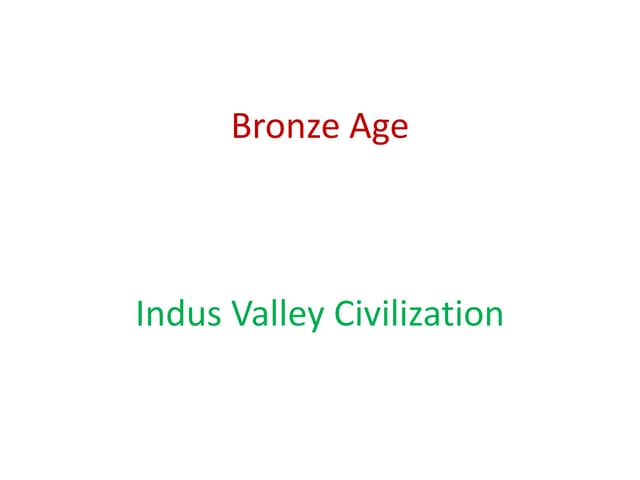 Indus valley civilization | PPTX