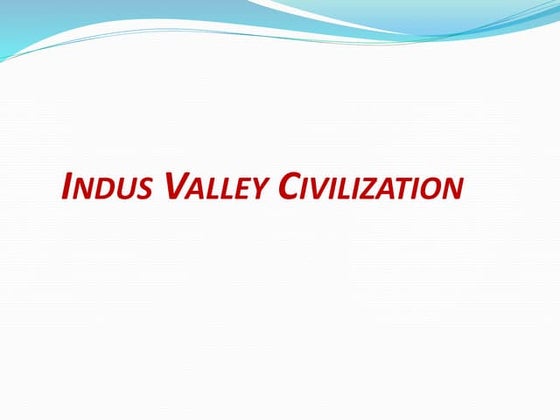 Indus valley civilization ppt | PPT