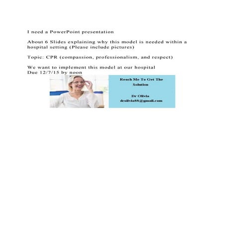 I need a PowerPoint presentation About 6 Slides explaining why.docx