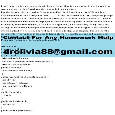 I Need Help Creating A Basic And Simple Java Program Here Is The Expdf