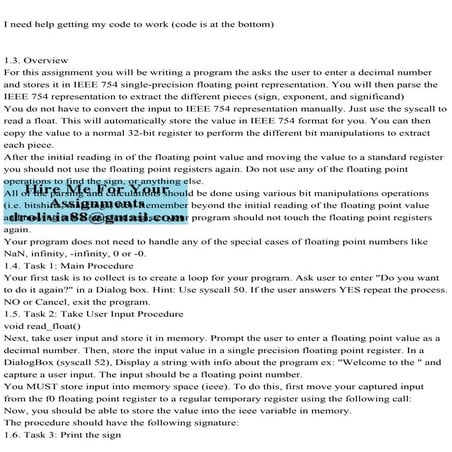 I need help getting my code to work (code is at the bottom)1.3.pdf