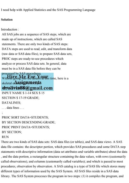 SAS cheat sheet | PDF