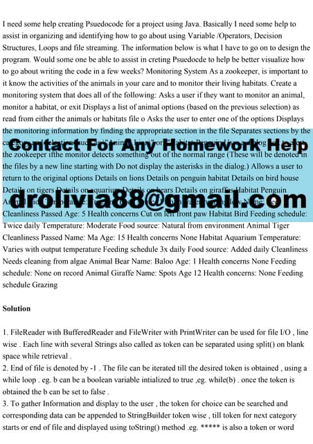 I Need Some Help Creating Psuedocode For A Project Using Java Basic Pdf
