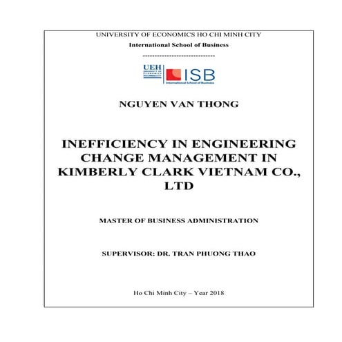 Inefficiency in engineering change management in kimberly clark VietNam co., ltd.pdf
