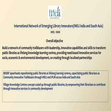 Ineli iplm project achievements | PPT