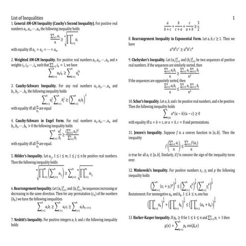 Inequalities list-2 | PPT