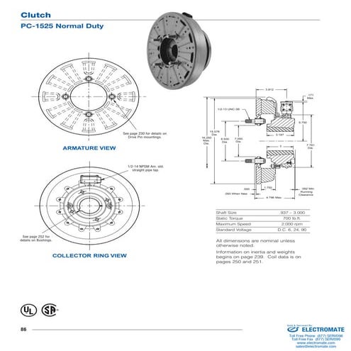 Inertia dynamics pc1525b_specsheet | PDF