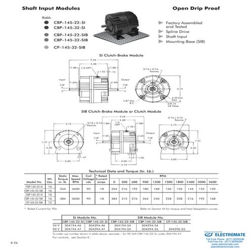 Inertia dynamics cb_enclosed215_specsheet | PDF