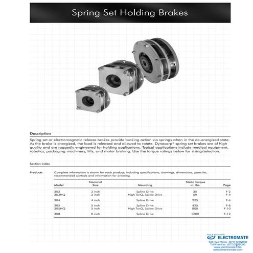 Inertia dynamics clutches_couplings_specsheet | PDF