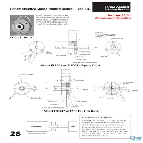 Inertia dynamic type fsb_specsheet | PDF