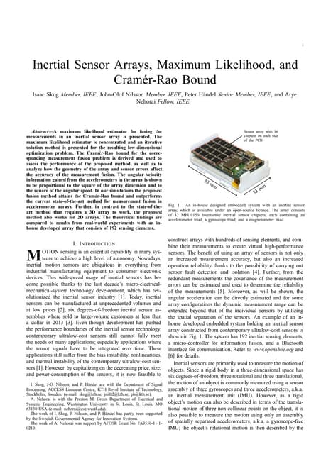 Imu sensors | PDF