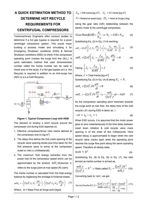 CENTRIFUGAL COMPRESSOR SETTLE OUT CONDITIONS TUTORIAL | PDF | Weather | Science