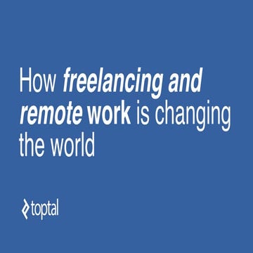 How freelancing and remote work is changing the world - Ines Avdic ...