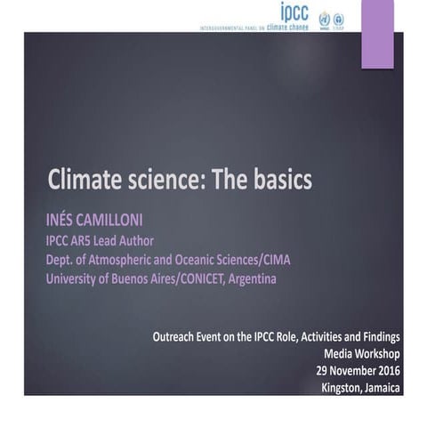 Climate science: The basics | PPTX