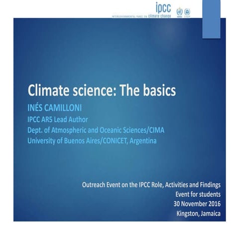 Climate science: The basics (for students) | PPT