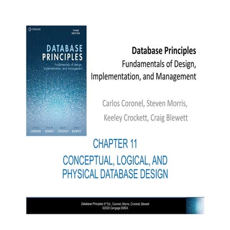 INF3703 - Chapter 11 Conceptual Logical Physical DB Design | PPT