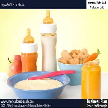 Infant and baby food production unit | PPTX