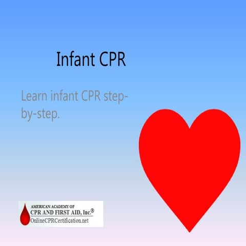 Infant CPR | PPTX