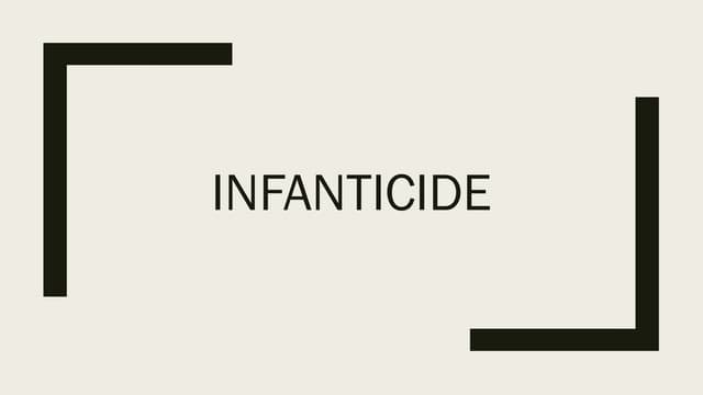 Infanticide | PPTX