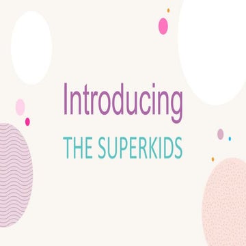 Infant Variety Show on SuperKids Program | PPT