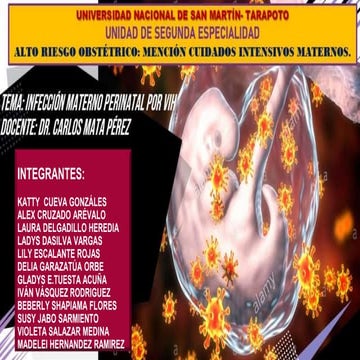 INFECCIÓN MATERNO PERINATAL POR VIH-1 (1).pptx