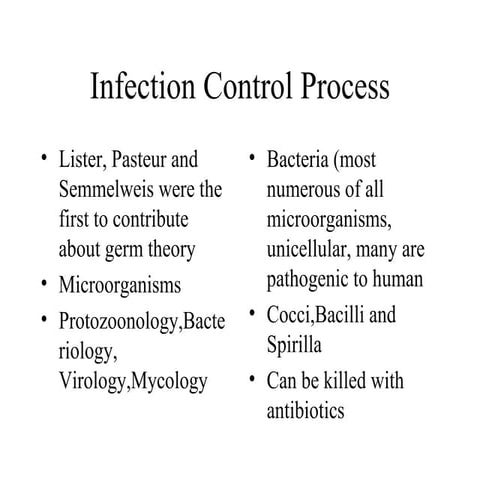 Infection Control | PPT | Infectious Diseases | Diseases and Conditions