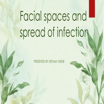 Infection and Facial spaces of oral cavity | PPTX