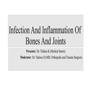 Osteomyelitis and Septic arthritis Dr. Tilahun K.pptx