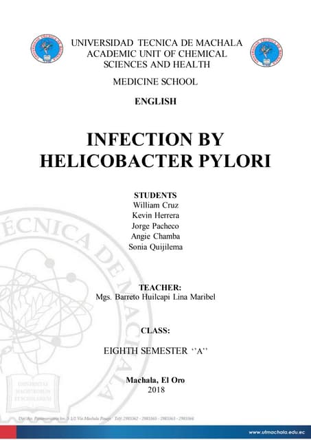 Helicobacter pylori | PDF