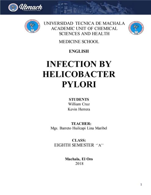 Helicobacter pylori | PDF