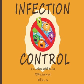 Infection control in Hospital | PPTX
