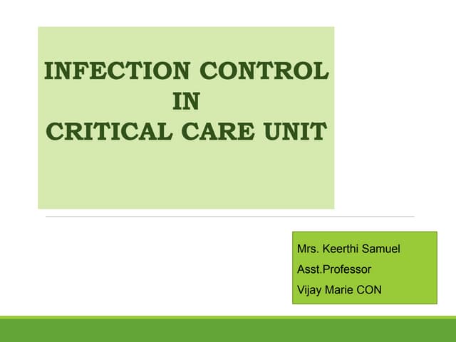 Infection control in critical care unit.pptx