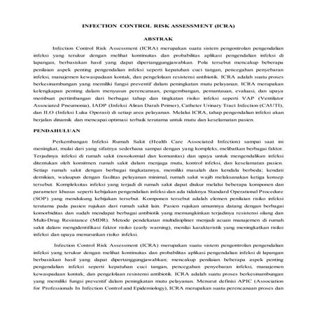 Infection control risk assessment | DOCX