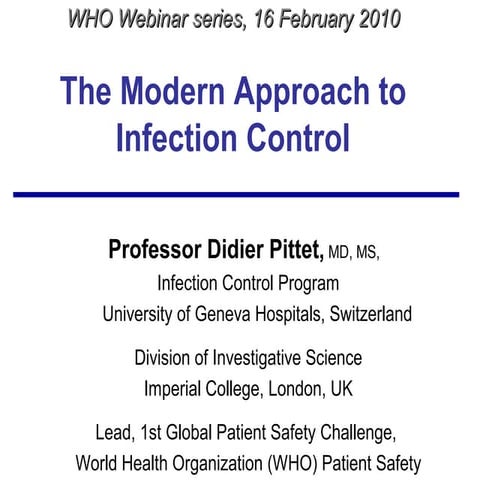 Infection control | PPT | Infectious Diseases | Diseases and Conditions