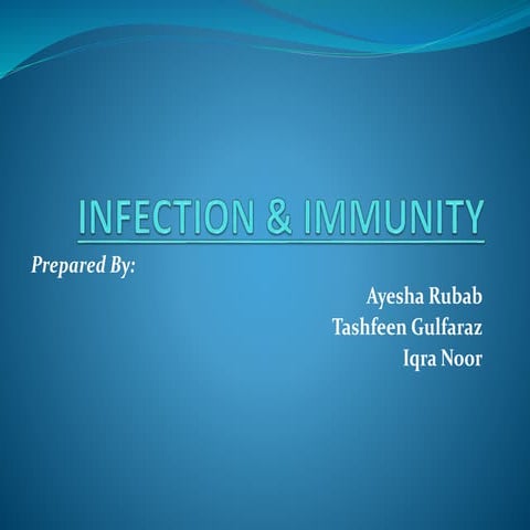 Infections and immunity | PPTX