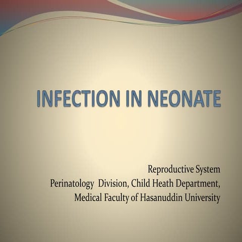 Infection in neonate | PPTX