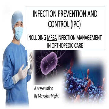 Infection Prevention and Control/MRSA infection | PPTX