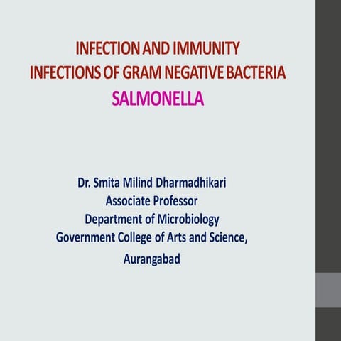 Infections of Gram Negative Bacteria | PDF
