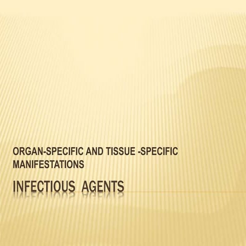 Infectious agents | PPTX