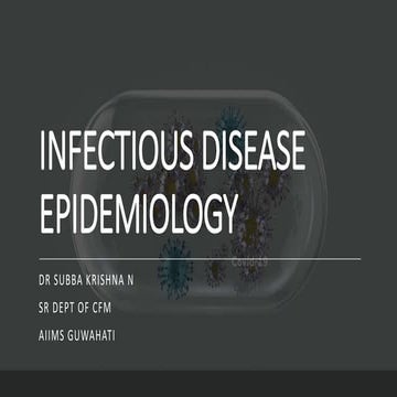 INFECTIOUS DISEASE EPIDEMIOLOGY.pptx | Infectious Diseases | Diseases ...