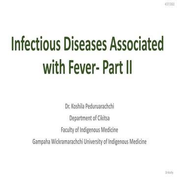 Infectious Diseases Associated with Fever part II.pptx