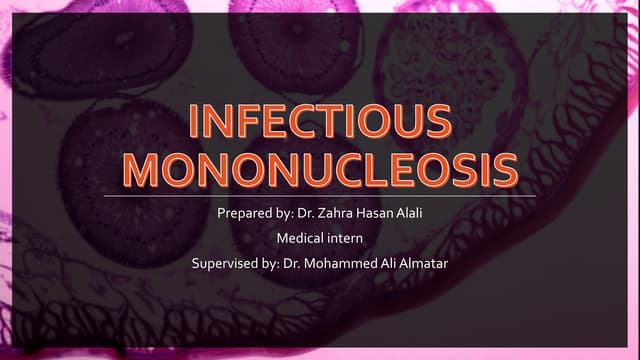 Infectious mononucleosis | PPT