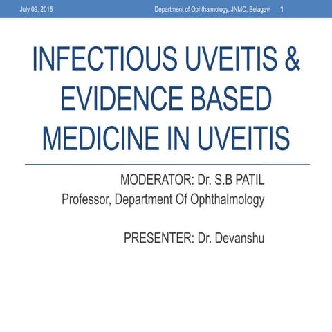 Infectious uveitis | PPTX