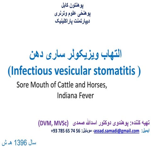Infectious vesicular stomatitis | PDF | Infectious Diseases | Diseases ...