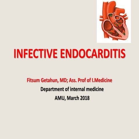 infective endocarditis c1.pptx Cardiovacsular system infection | PPT