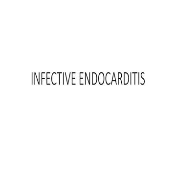 Infective endocarditis | PPT