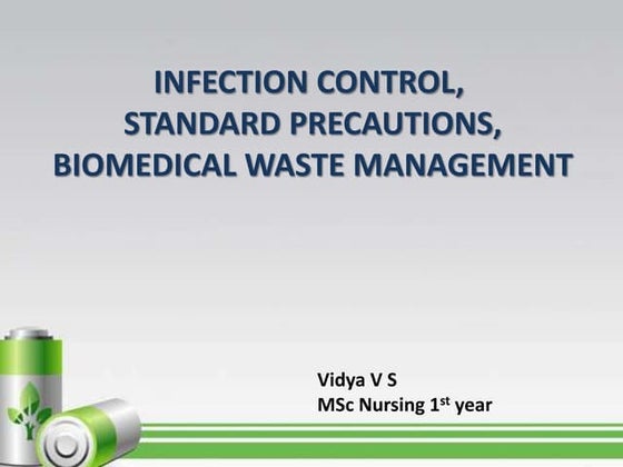 Infection prevention and Control (IPC) | PPT | Infectious Diseases ...