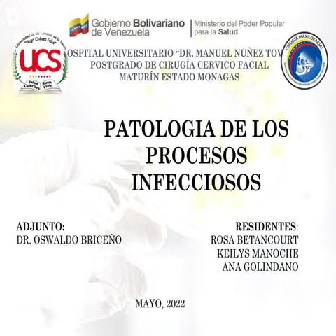 patología de los procesos infecciosos diapositivas | PPTX