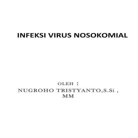 Infeksi nosokomial. bag.8 | PDF